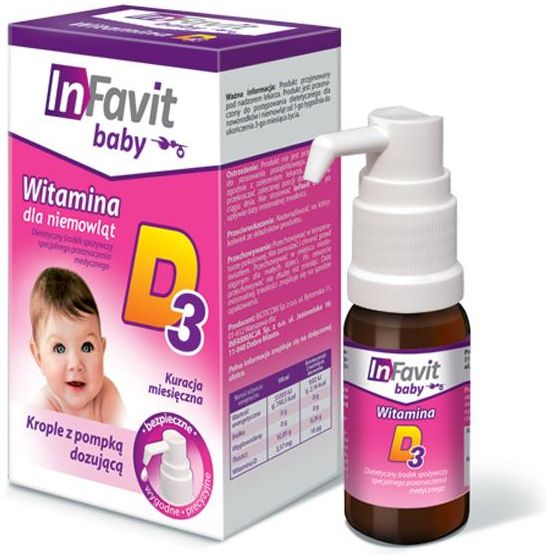 InFavit Baby D3 krople 10ml - Opinie i ceny na Ceneo.pl