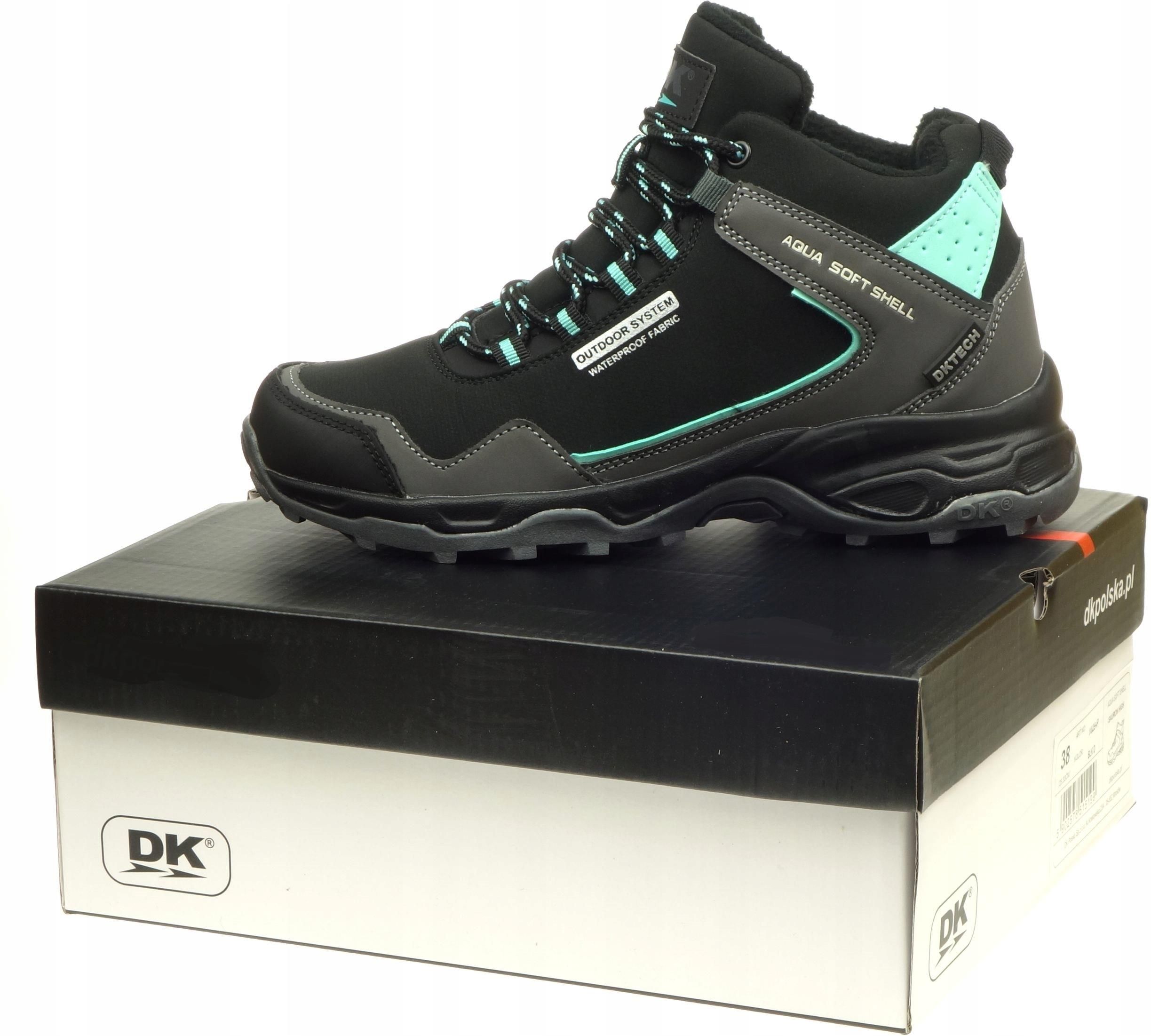 Buty Zimowe Trekkingowe Dk Sauron High Outdoor SoftShell Ocieplane Mint ...