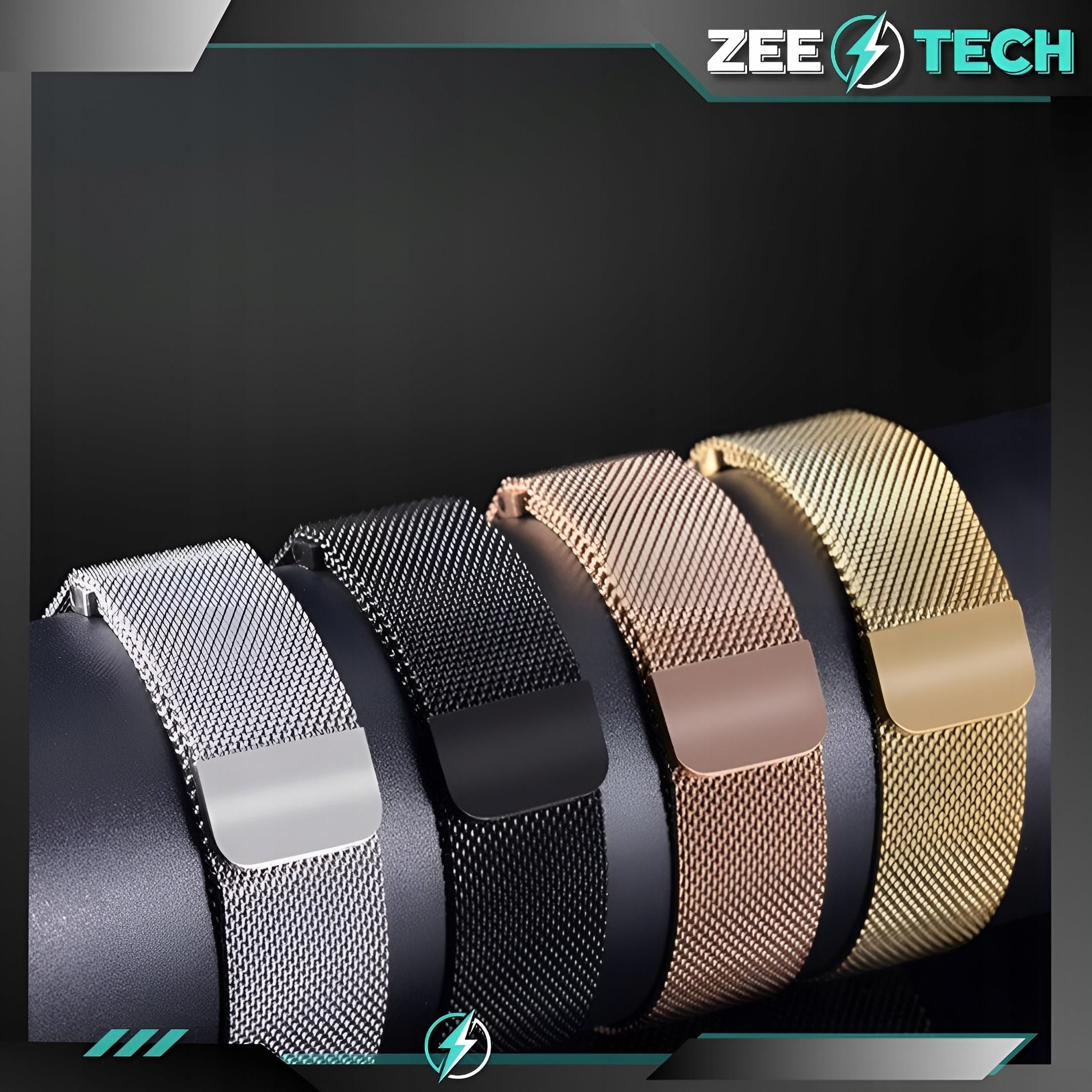 Zeetech Pasek Bransoleta Do Zegarka Smartwatcha Uniwersalny Stalowy ...