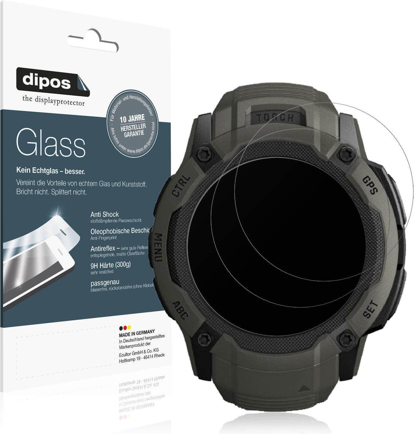 2X Folia Ochronna Do Garmin Instinct Solar Matt Anti Shock 9H Dipos ...