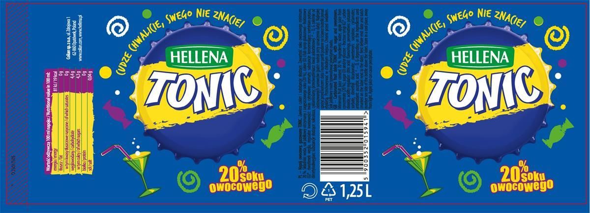 Colian Hellena Gazowany Tonic 1,25l - Ceny i opinie - Ceneo.pl