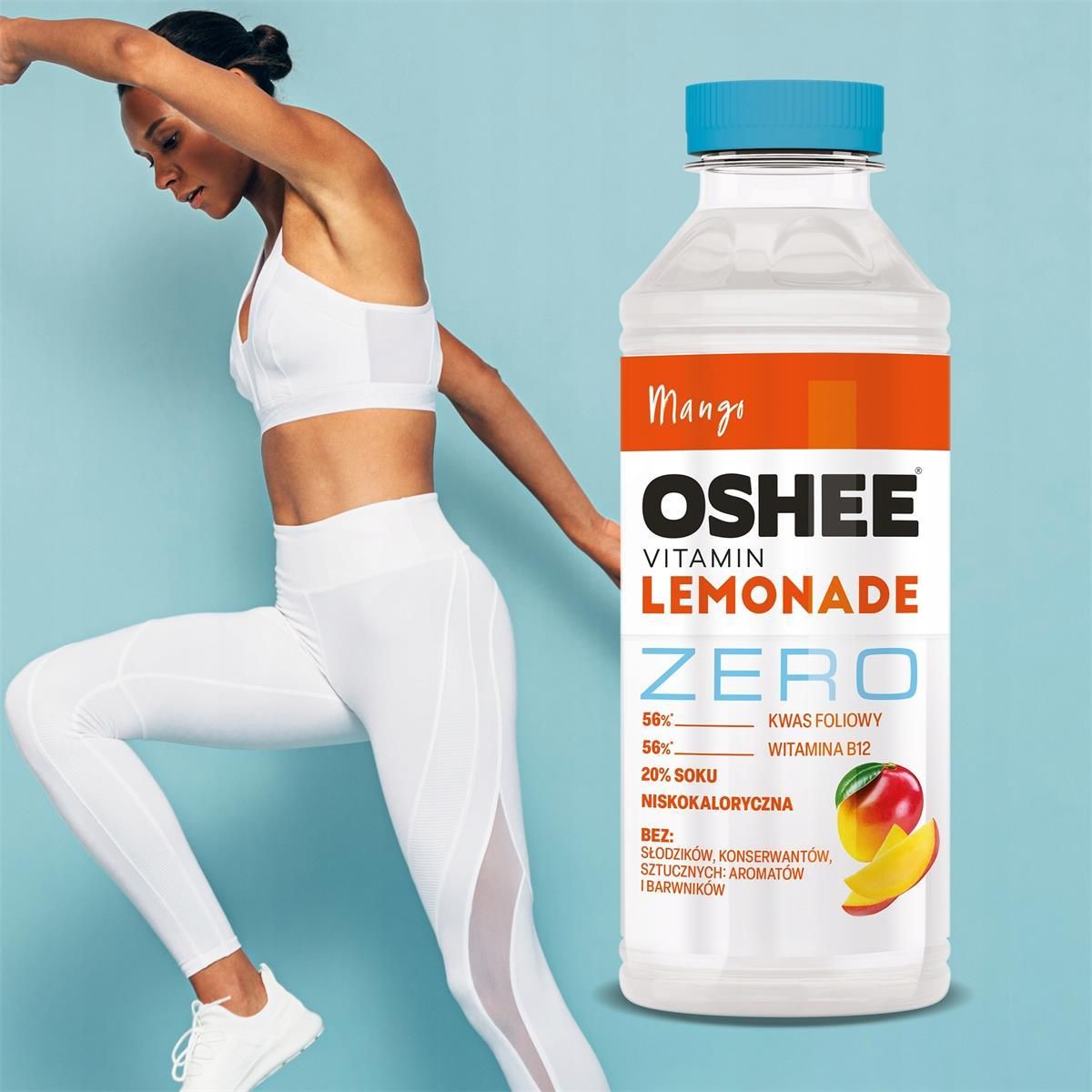 Oshee Zero Vitamin Lemonade Mango 555ml - Ceny i opinie - Ceneo.pl