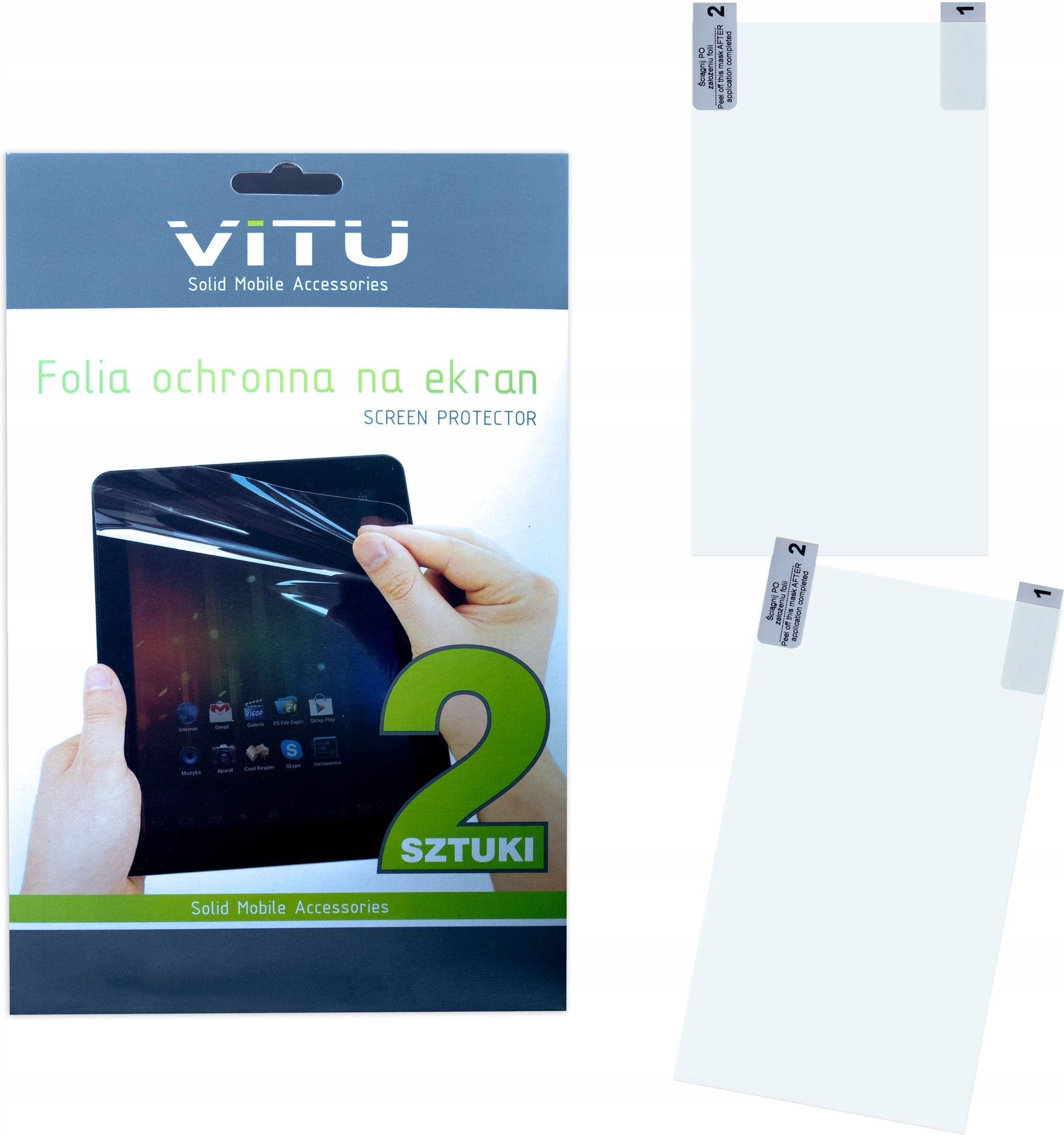 Vitu 2x Folia ochronna na tablet 170 x 73 mm ekran 7,3 cala 21:9 ...