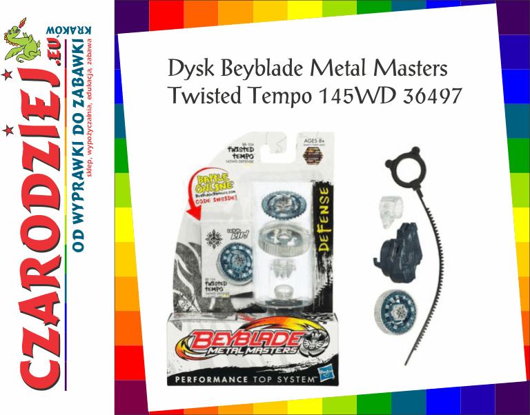 Hasbro Dysk Beyblade Metal Masters Bb-104 Twisted Tempo 145Wd 36497 ...