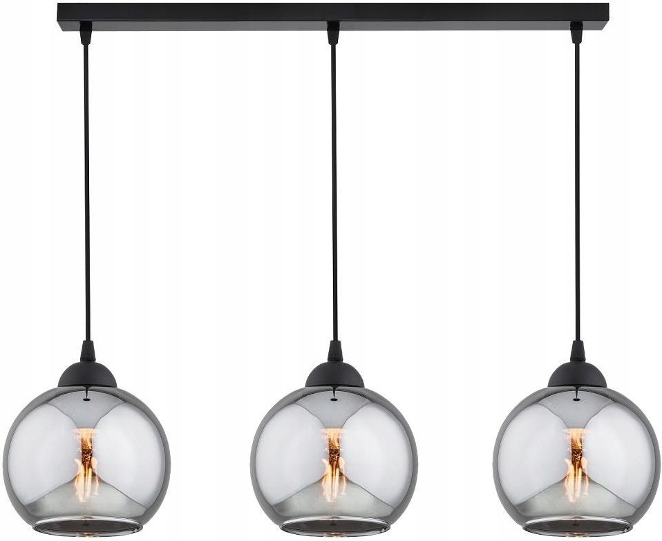 Lampa Wisząca Sufitowa Żyrandol Czarna Kula Chrom Dior Led E27 (Ne028) - Opinie i atrakcyjne ...