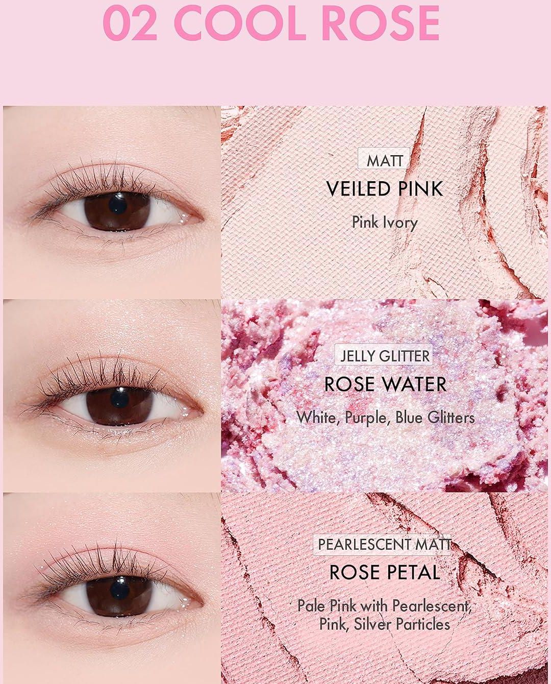 AMUSE Eye Color Palette 02 Cool Rose 0,6gx9 - Paleta cieni do powiek ...