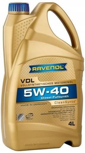 Ravenol Rav Vdl 5W40 4l - opinie i ceny na Ceneo.pl