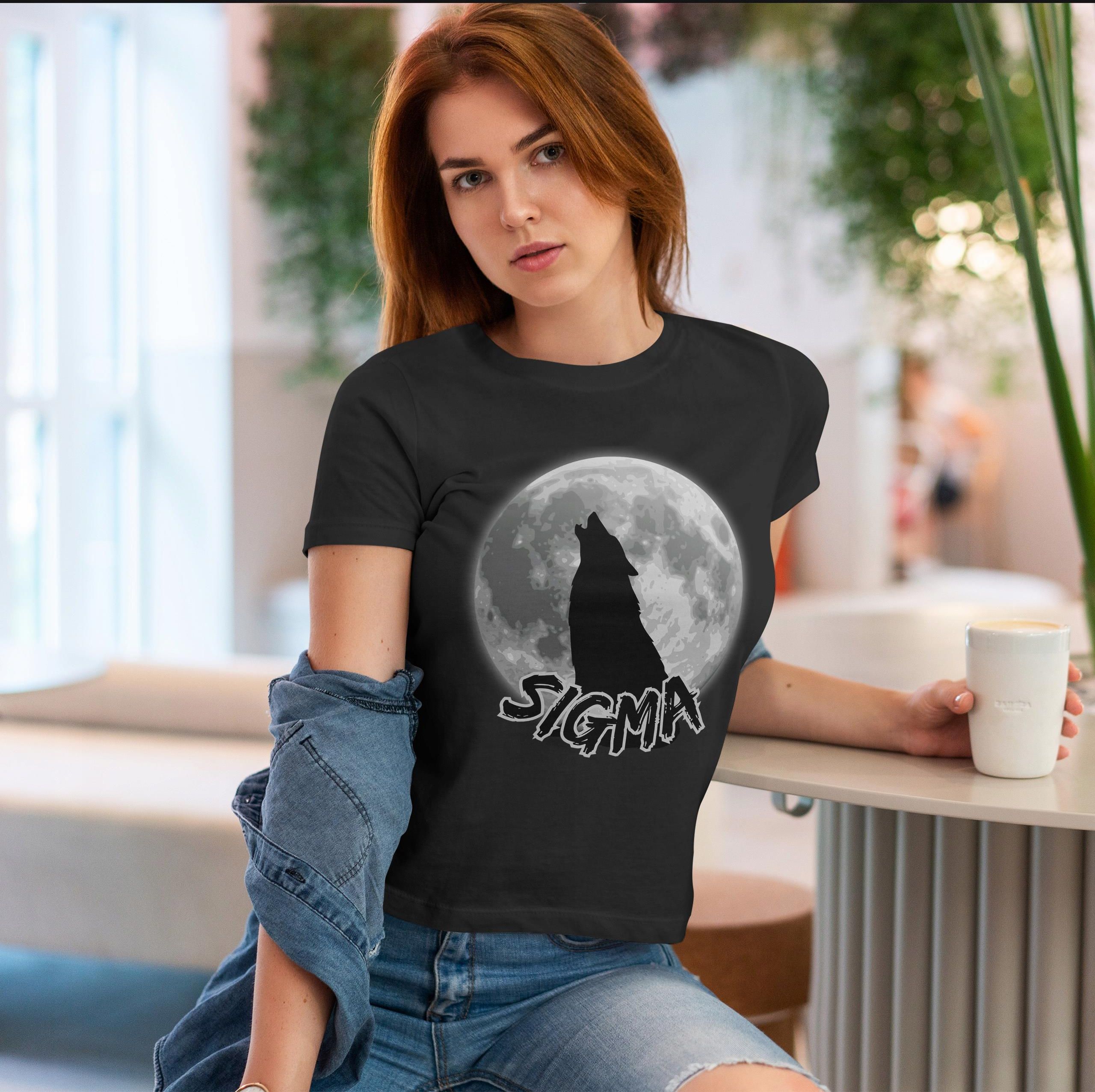 Koszulka Damska Sigma Wilk i Księżyc Wolf t-shirt Dla Niej - Ceny i ...