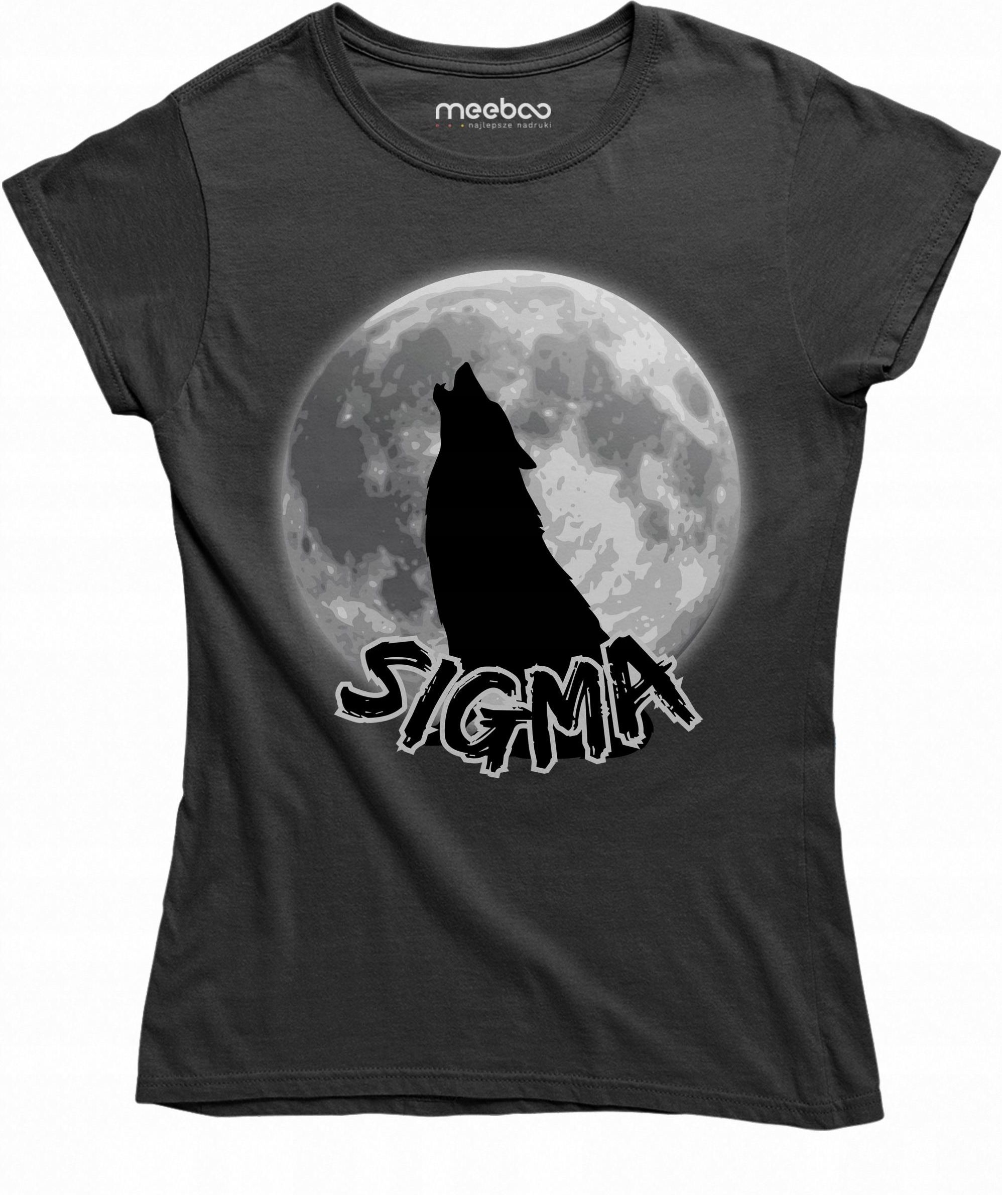 Koszulka Damska Sigma Wilk i Księżyc Wolf t-shirt Dla Niej - Ceny i ...