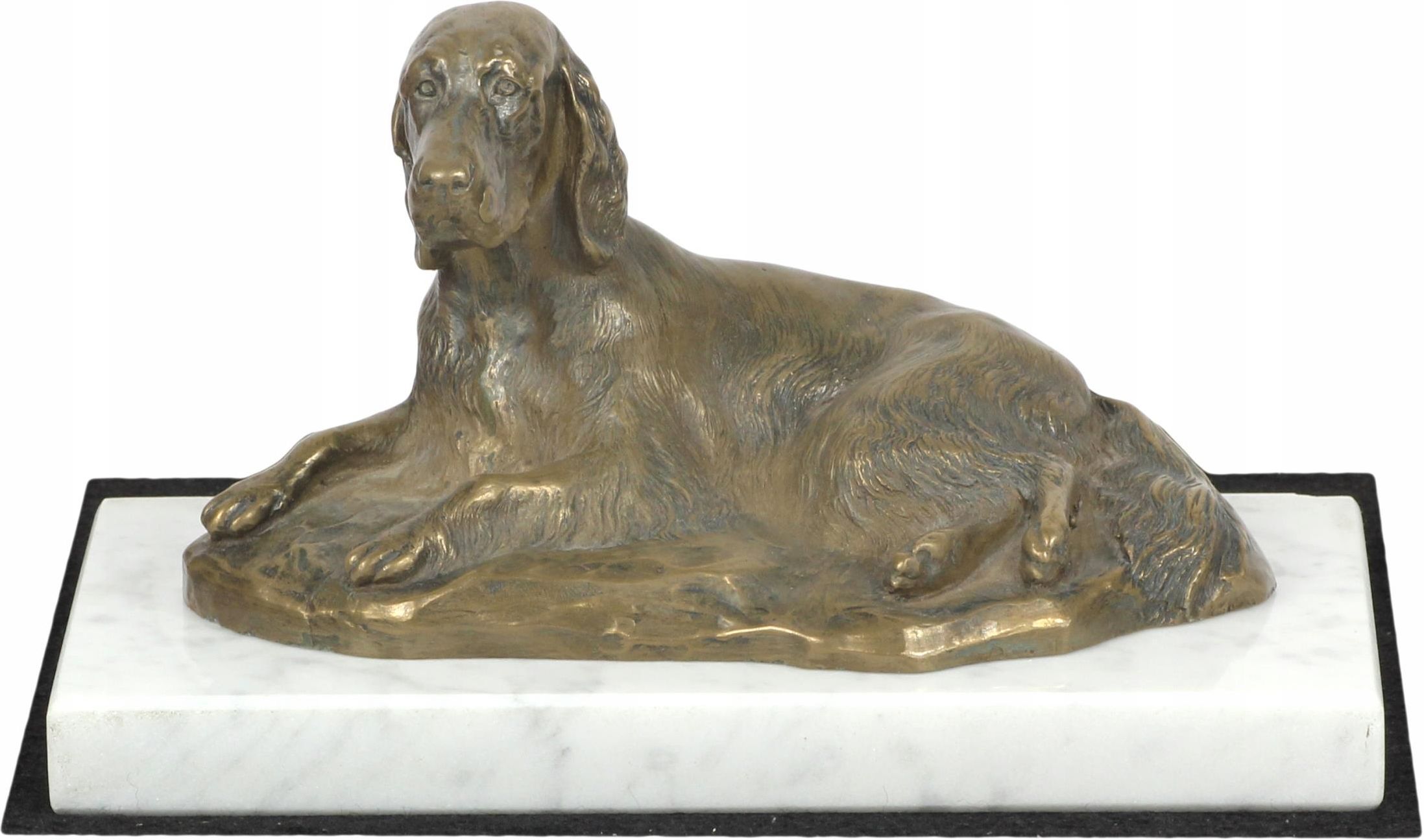 Art Dog Seter Angielski Setter Figurka Psa Na Biurko Statuetka Posąg ...