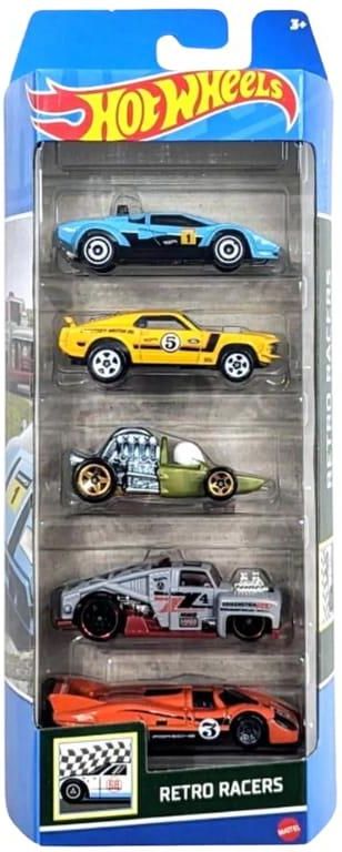 Hot Wheels Retro Racers 5-pak Zestaw Małych Samochodzików 1806_HTV50 ...
