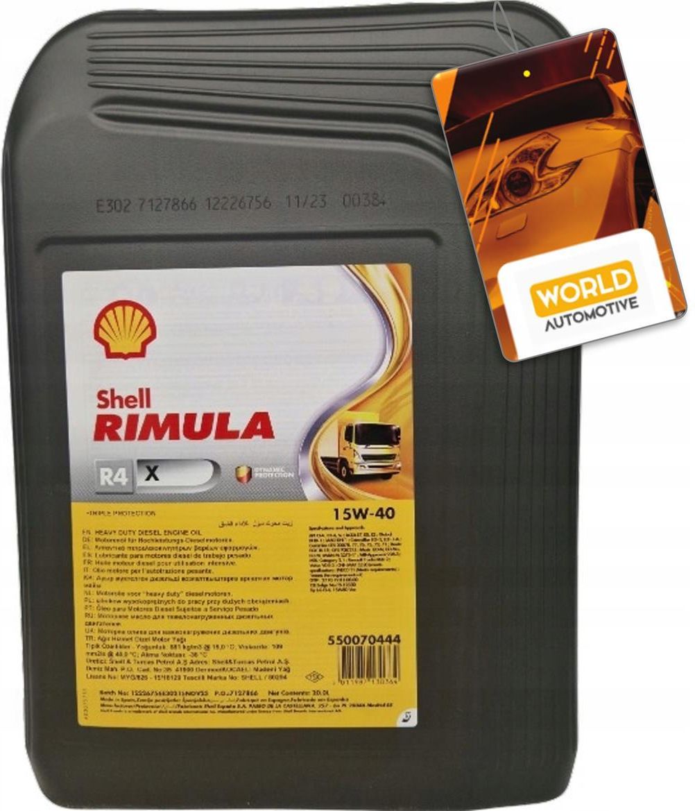 Shell Rimula R4X15W40 20l Mineralny - opinie i ceny na Ceneo.pl