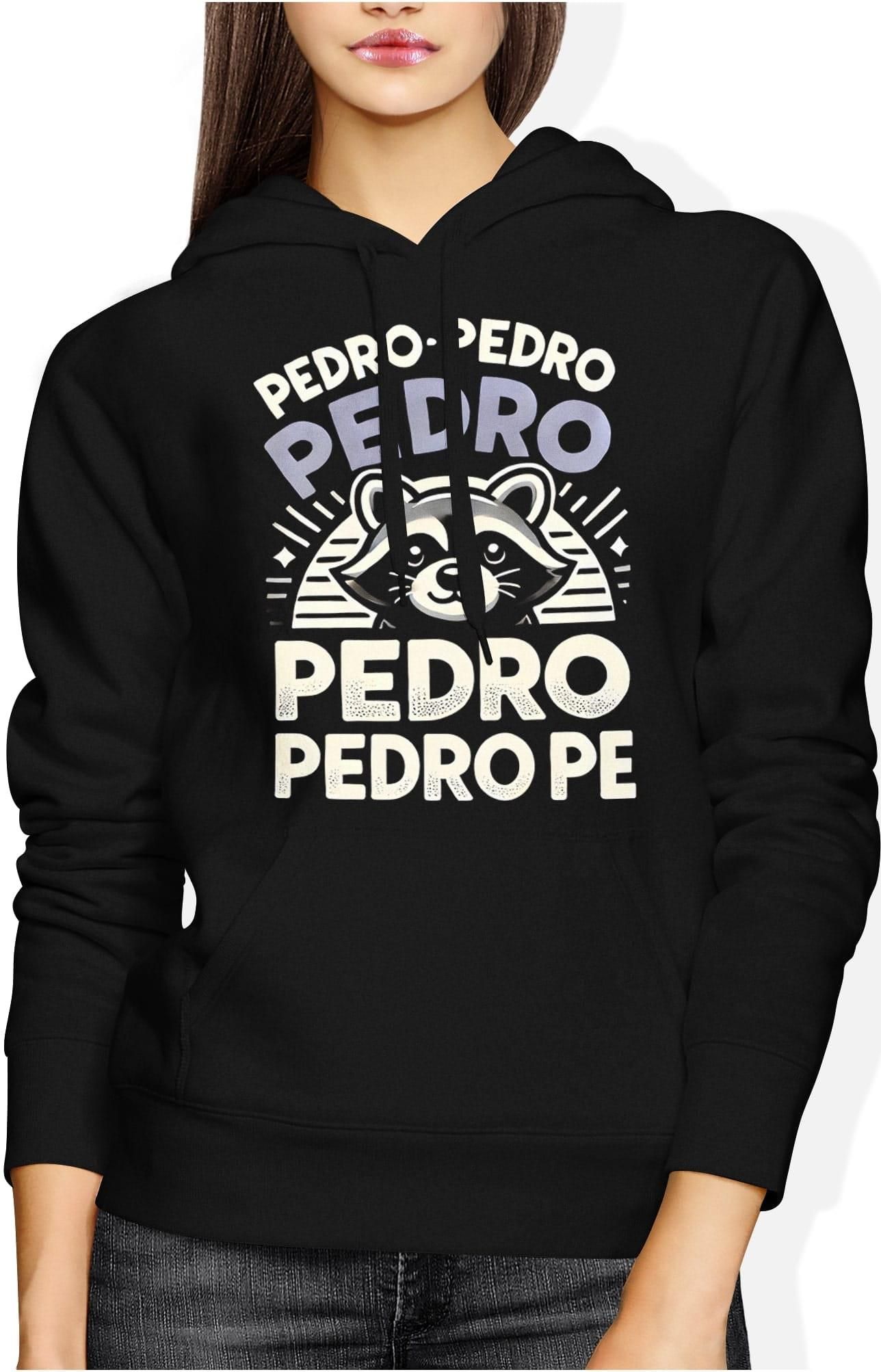 Pedro Pedro Szop Tik Tok z Szopem Damska bluza z kapturem (L, Czarny ...
