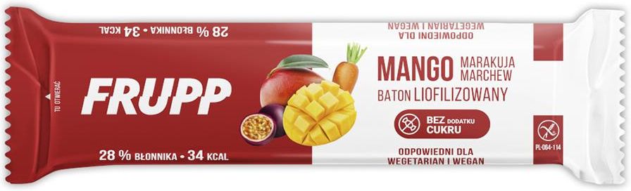 Frupp Baton Liofilizowany Mango Marchew Bezglutenowy 10g - Ceny i ...