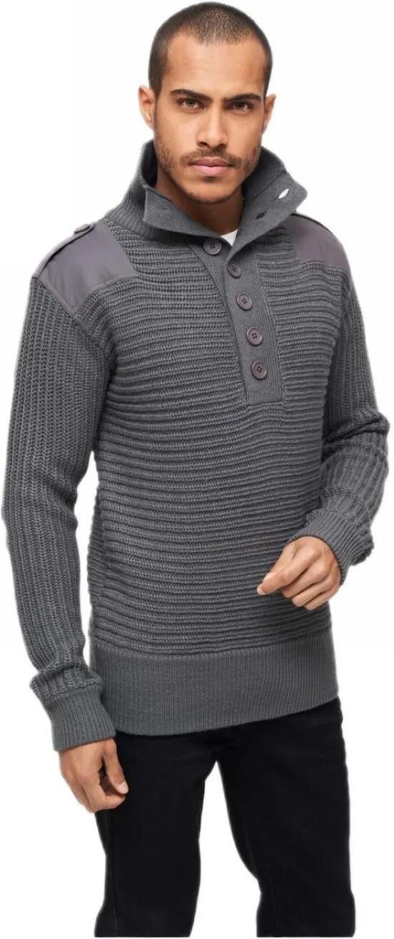 Sweter Wojskowy BRANDIT Alpin Pullover - Antracyt XL - Ceny i opinie ...