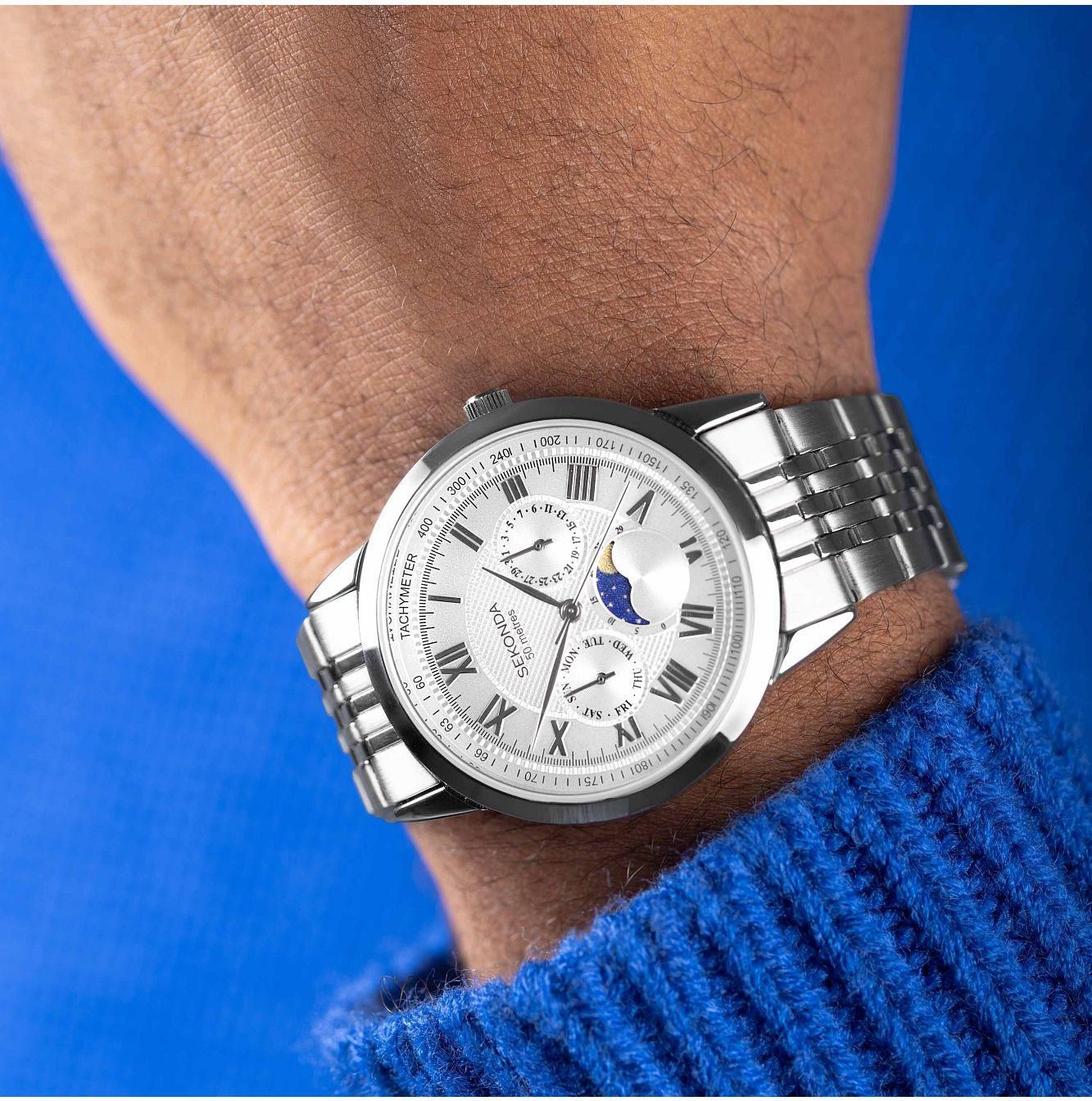Sekonda 30229 Armstrong Moon Phase - Zegarki - Ceny i opinie - Ceneo.pl