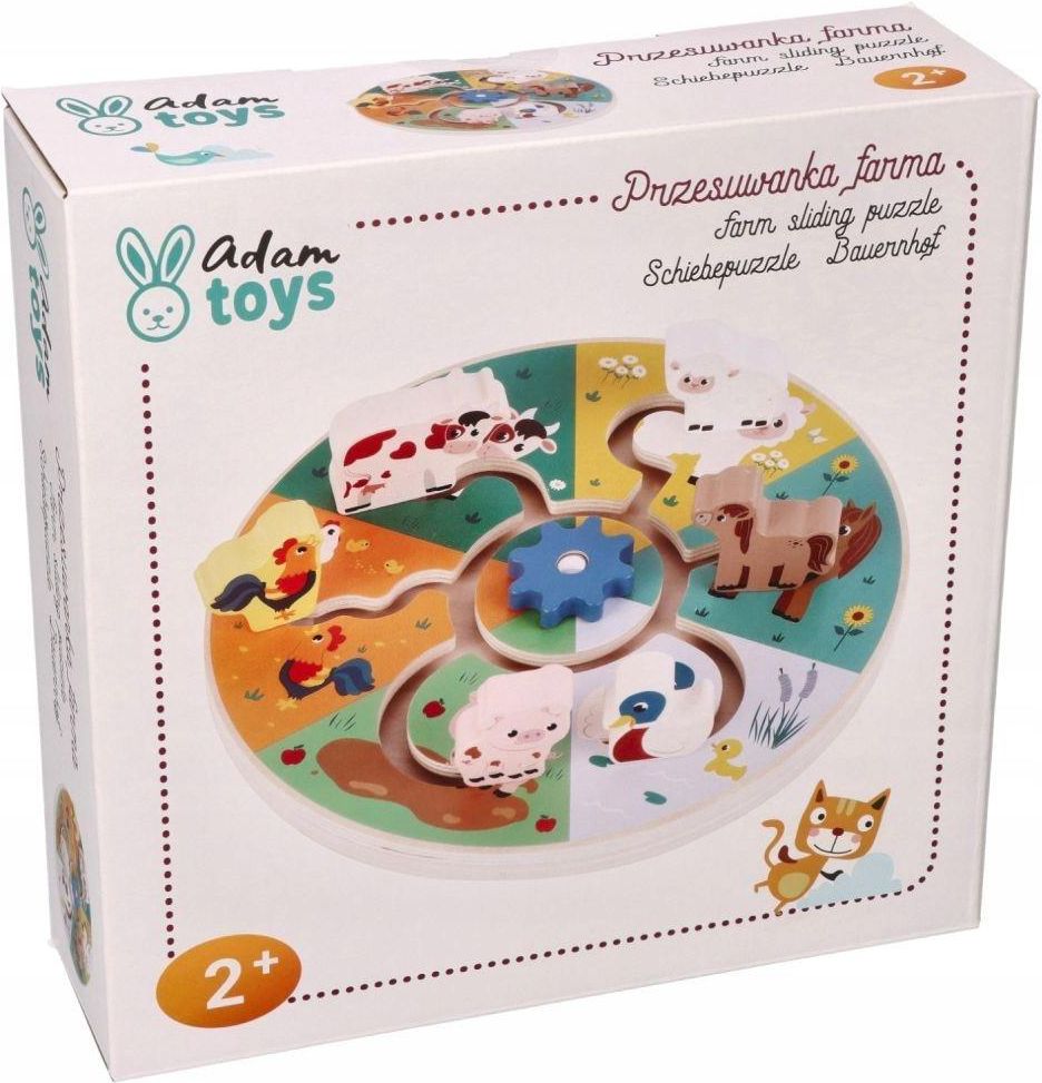 Adam Toys Przesuwanka Drewniana- Zwierzęta Z Farmy - Ceny i opinie ...