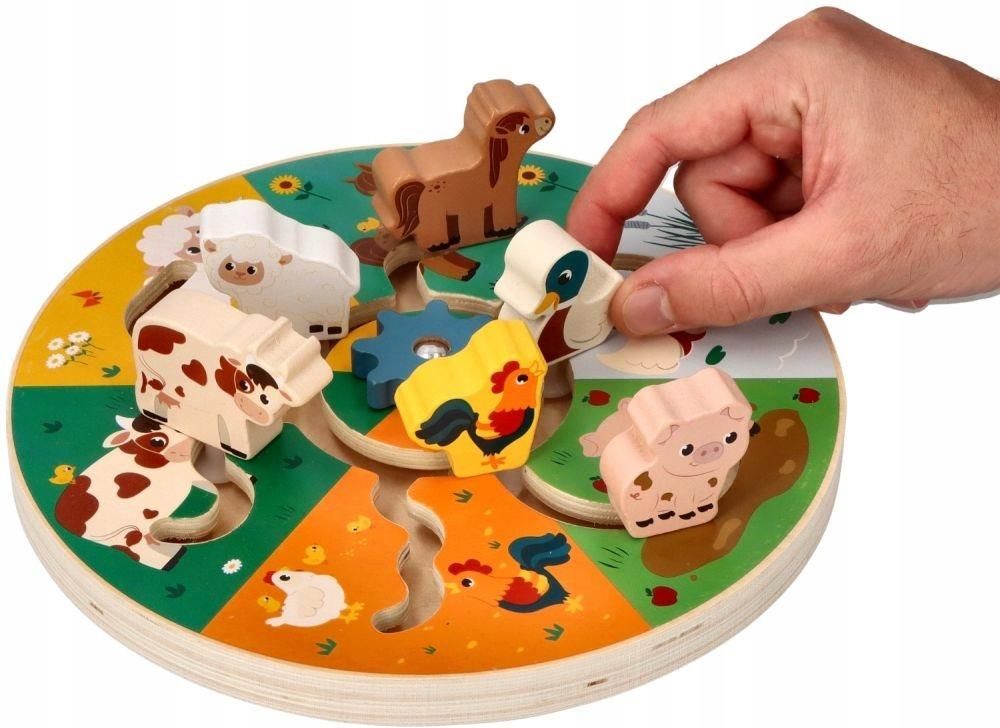 Adam Toys Przesuwanka Drewniana- Zwierzęta Z Farmy - Ceny i opinie ...