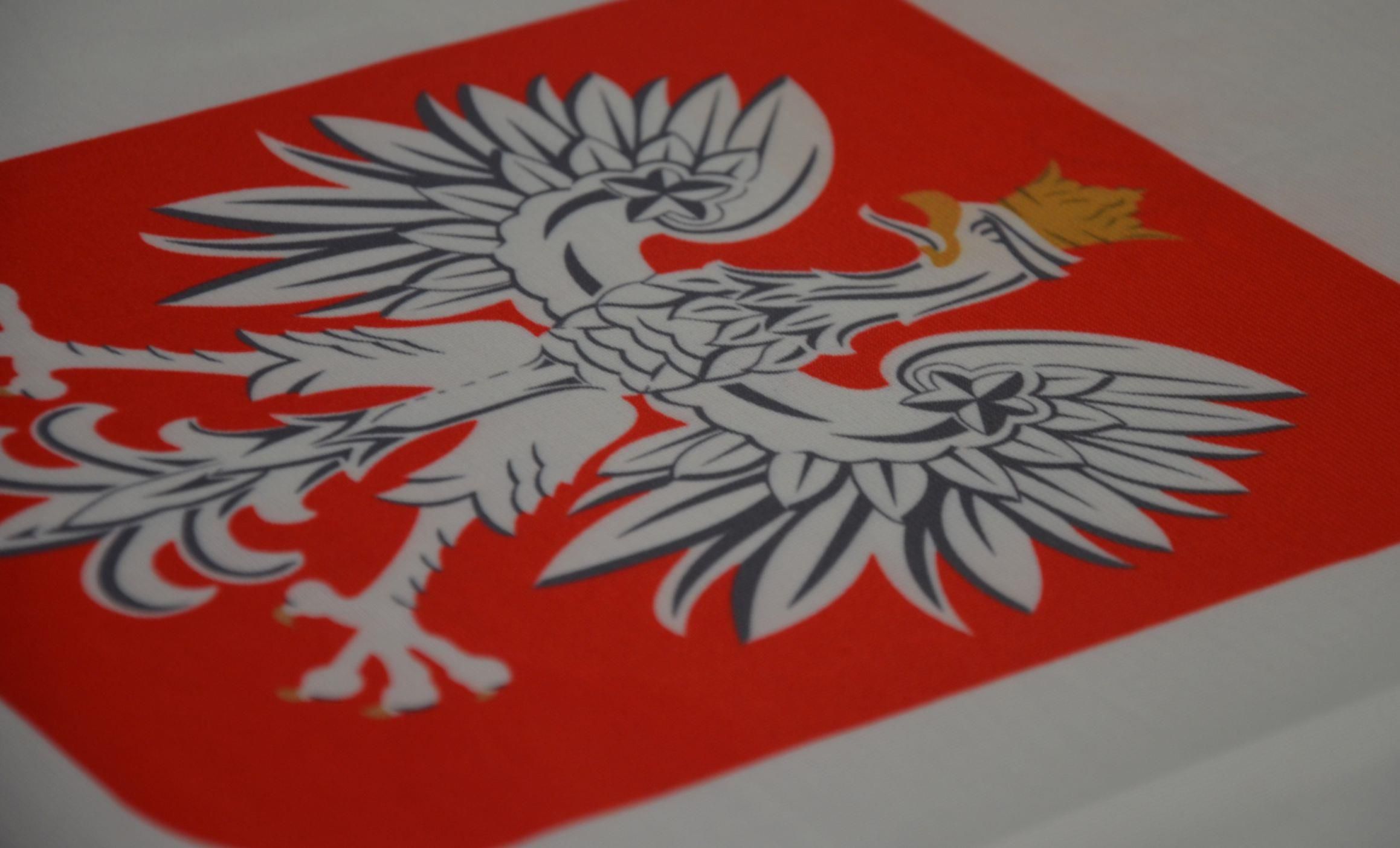Flaga Polski Polska z Godłem Bandera 100x60cm - Ceny i opinie - Ceneo.pl