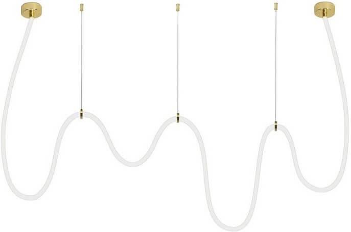 Moosee Lampa Wisząca Lasso Led 65W 3000-4000K Regulowana Biała Złota ...