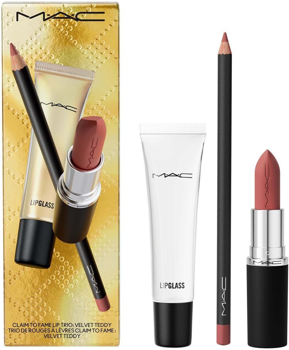 Mac Cosmetics Claim To Fame Lip Trio Zestaw Upominkowy Velvet Teddy Do ...