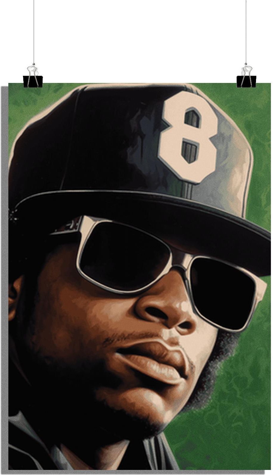 25 Artstreet Easy E Poster Rapper Music Cap Number 8 Design 61X91Cm ...