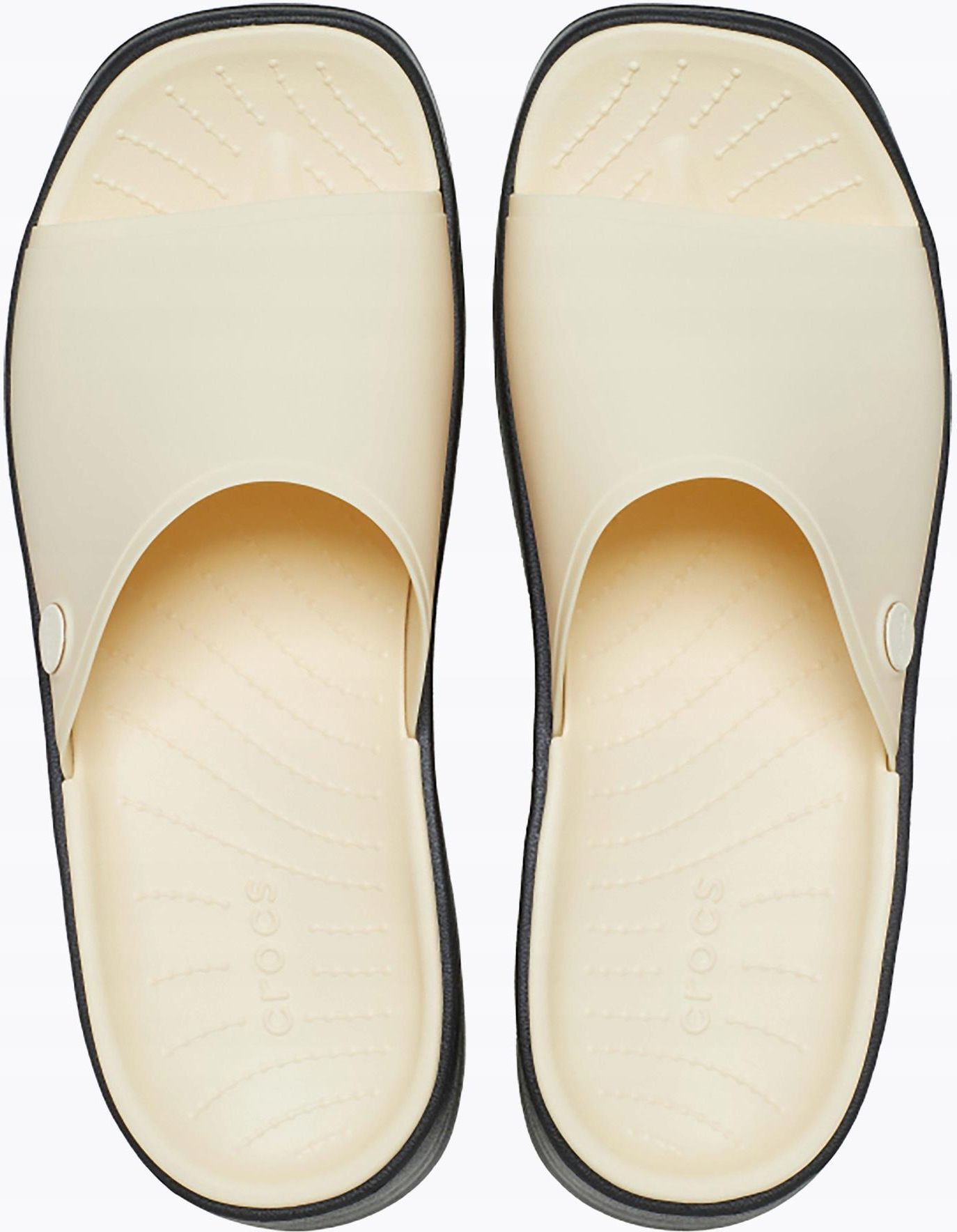 Klapki damskie Crocs Skyline Slide vanilla/black 42-43 Eu - Ceny i ...