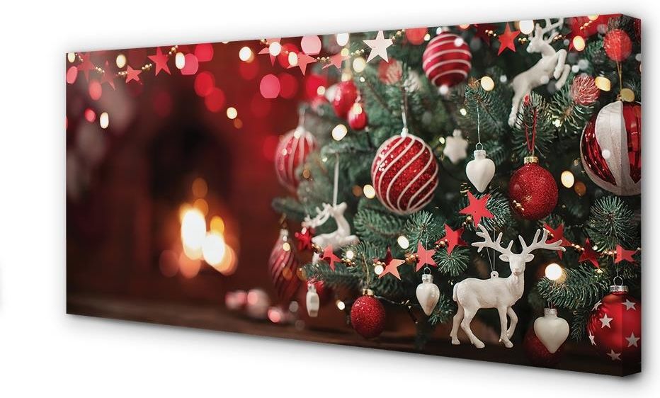 Tulup.Pl Obraz na płótnie Bombki choinka 100x50 cm (OCH304143329 ...