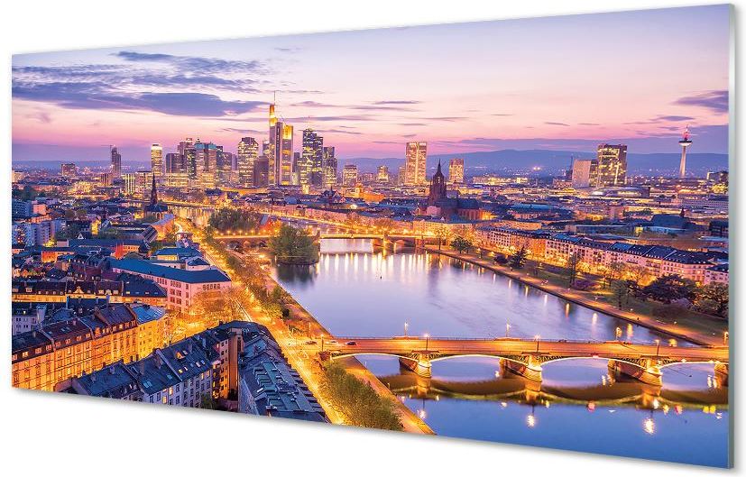 Tulup.Pl Obraz akrylowy Niemcy Berlin noc panorama 140x70 cm 2 ...