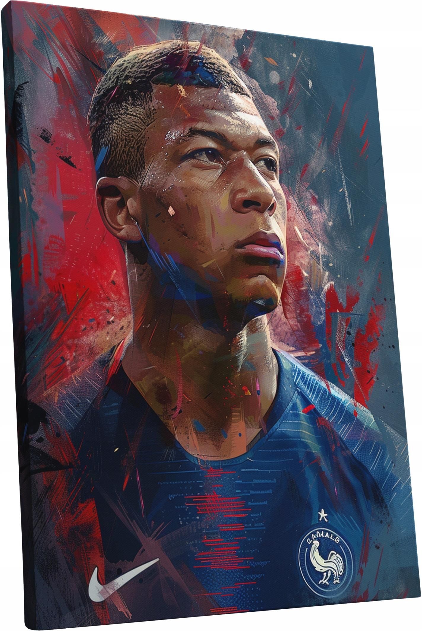 Kylian Mbappé W Nowoczesnym Stylu Modern Obraz Na Płótnie Portret ...