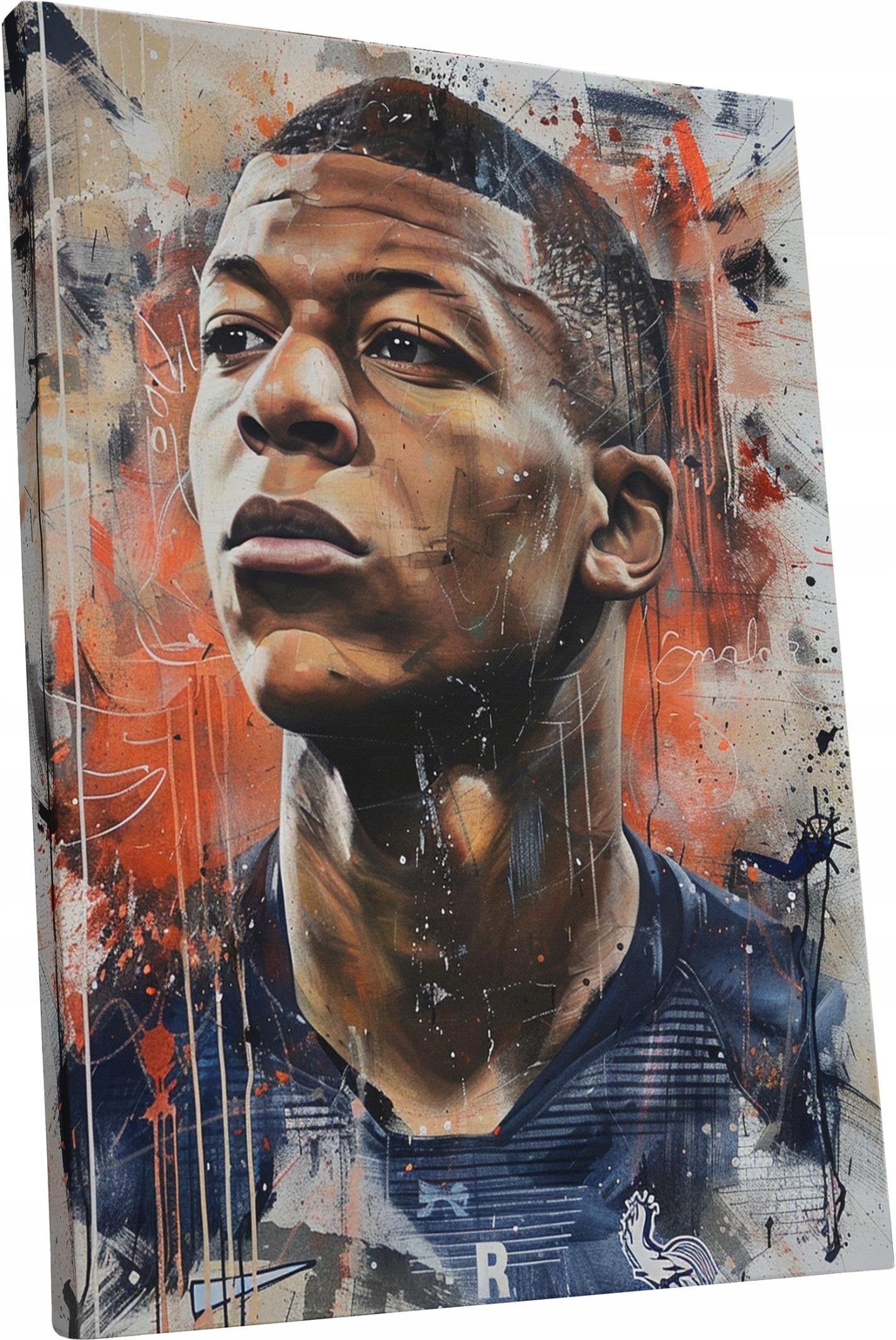 Kylian Mbappé W Nowoczesnym Stylu Modern Obraz Na Płótnie Portret 45X60cm - Opinie i atrakcyjne ...