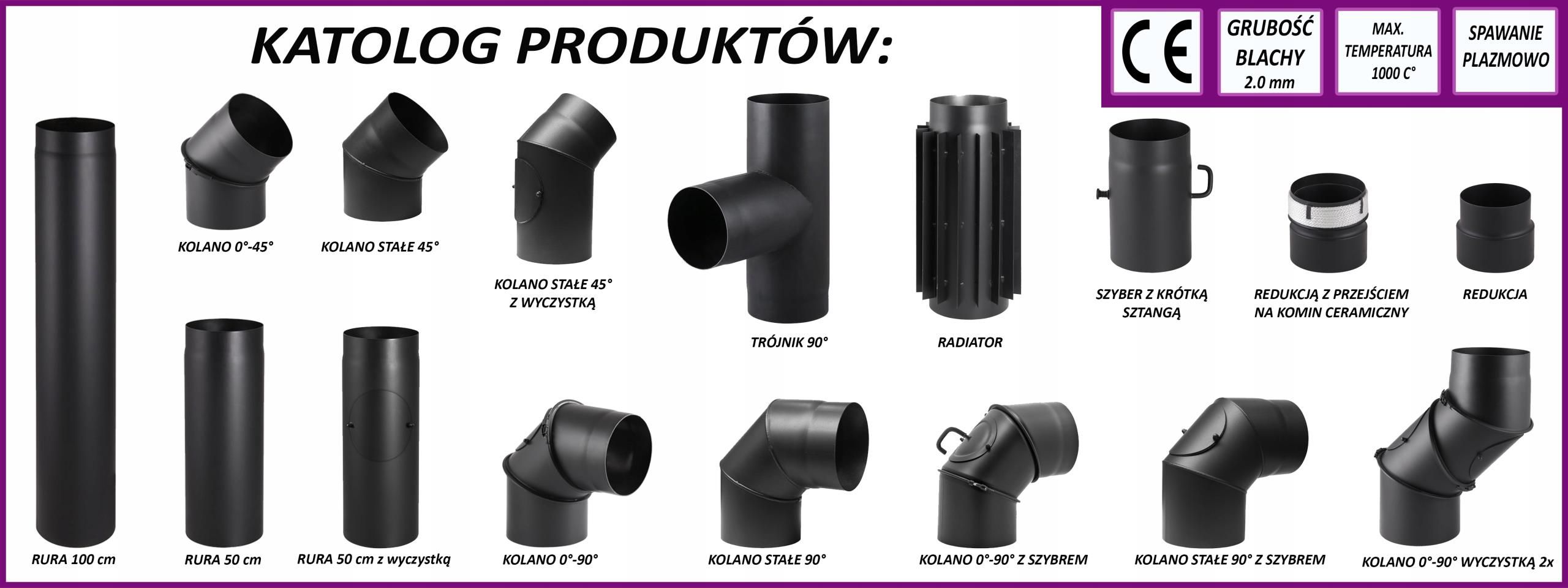 Tk Rura Czarna Fi 150 0,5m Wyczystka stalowa Żaroodporna 2mm - Opinie i ceny na Ceneo.pl