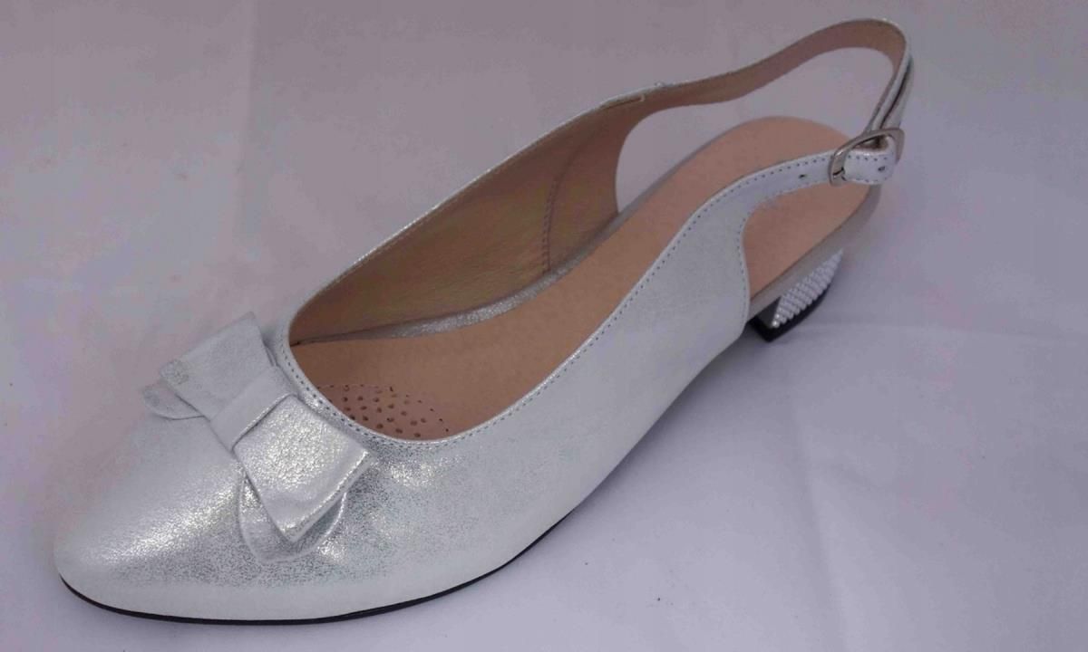 Skorzane sandałki Szersze srebro Sliczne 42 - Ceny i opinie - Ceneo.pl