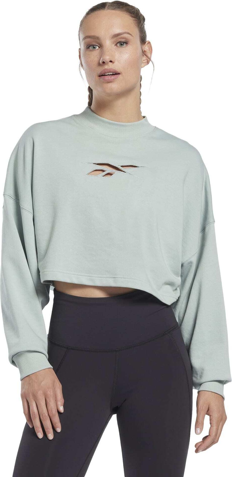 Damska dzianinowa bluza typu crew neck Reebok Studio Vector Knit Crew ...