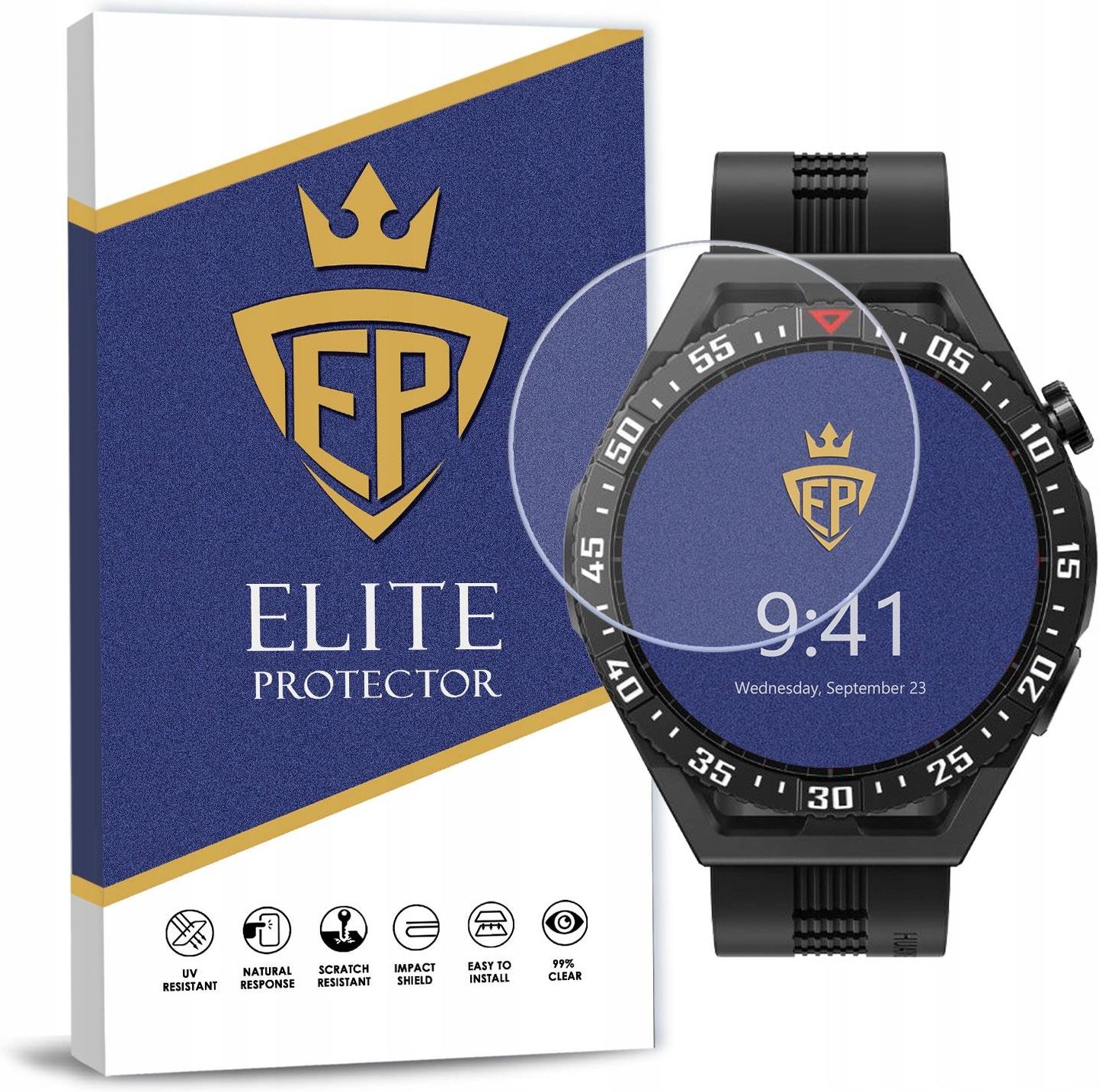 Elite Protector Szkło Hybrydowe Szkiełko Na Smartwatch Zegarek Do ...