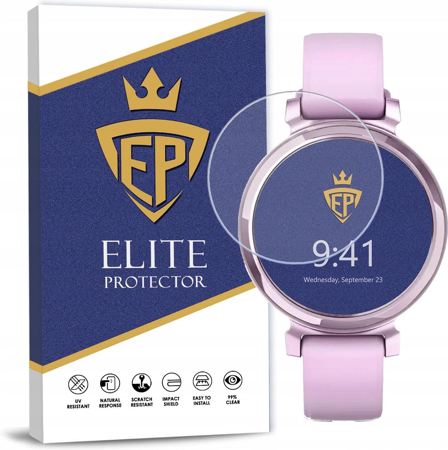 Elite Protector Szkło Hybrydowe Szkiełko Na Smartwatch Do Garmin Lily 2 ...