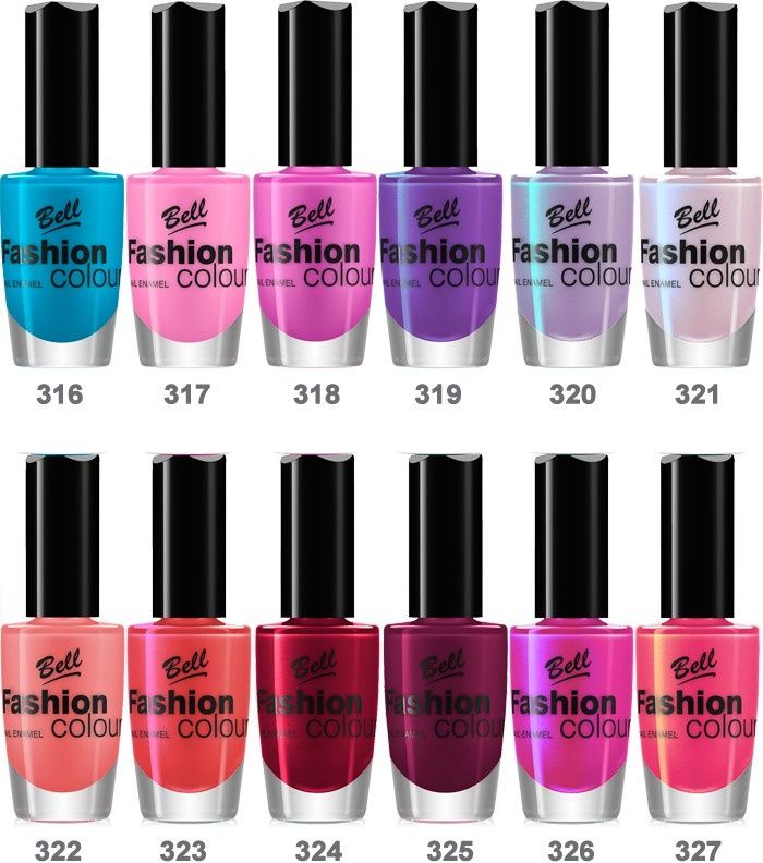 Bell Fashion colour Nail Enamel lakier do paznokci czerwony 323 ...
