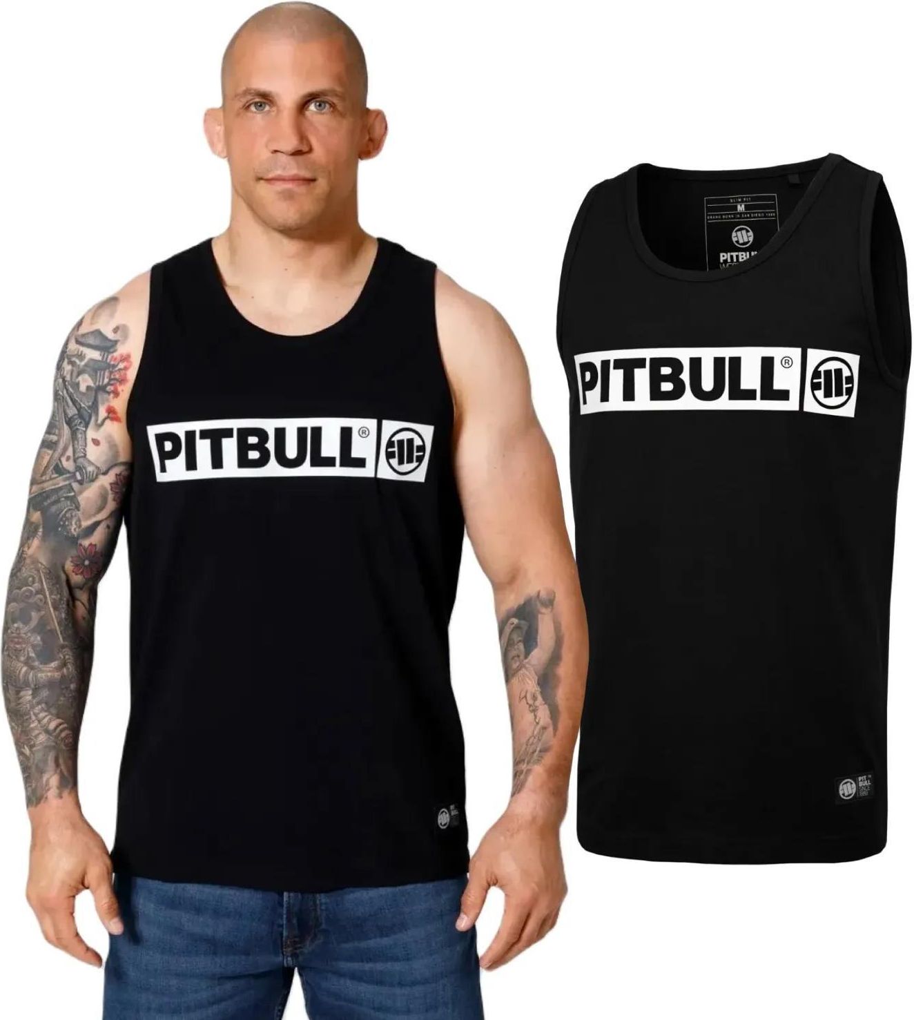 Tank Top Pit Bull Middle Weight 190 Spandex Hilltop '24 - Czarny ...