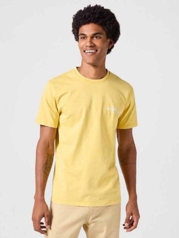 WRANGLER GRAPHIC TEE MĘSKA KOSZULKA T-SHIRT VARSITY YELLOW 112350430 - Ceny i opinie - Ceneo.pl