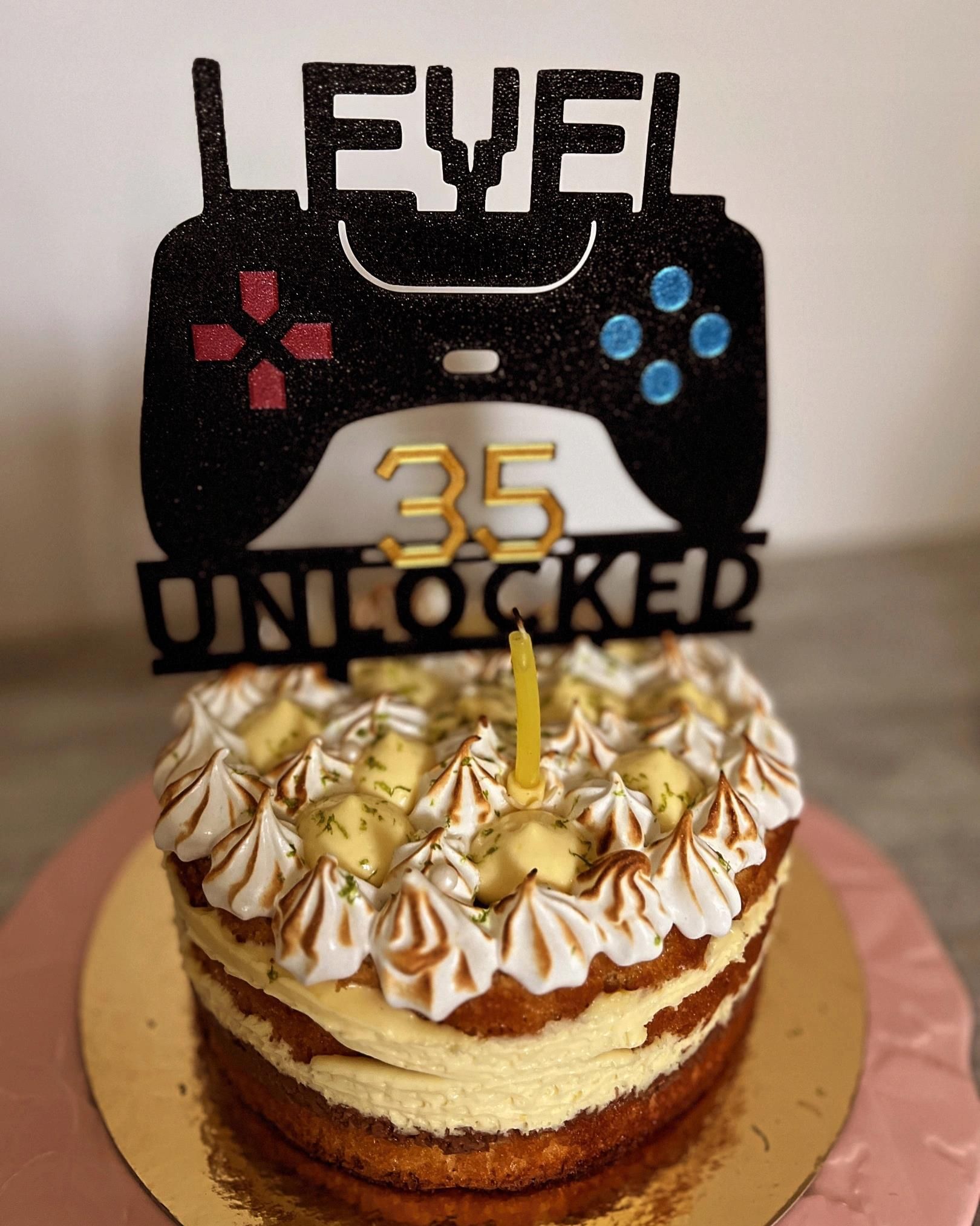 Topper urodzinowy dla gracza LEVEL UNLOCKED! - Personalizacja - Ceny i ...