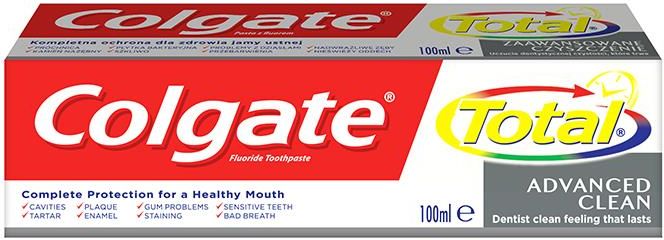 COLGATE TOTAL Advanced Clean 125ml - Opinie i ceny na Ceneo.pl