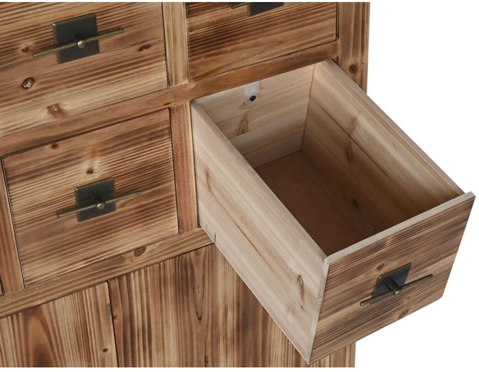 Home Esprit Komoda Czarny Naturalny Jodła Drewno Mdf Orientalny 63 27 ...
