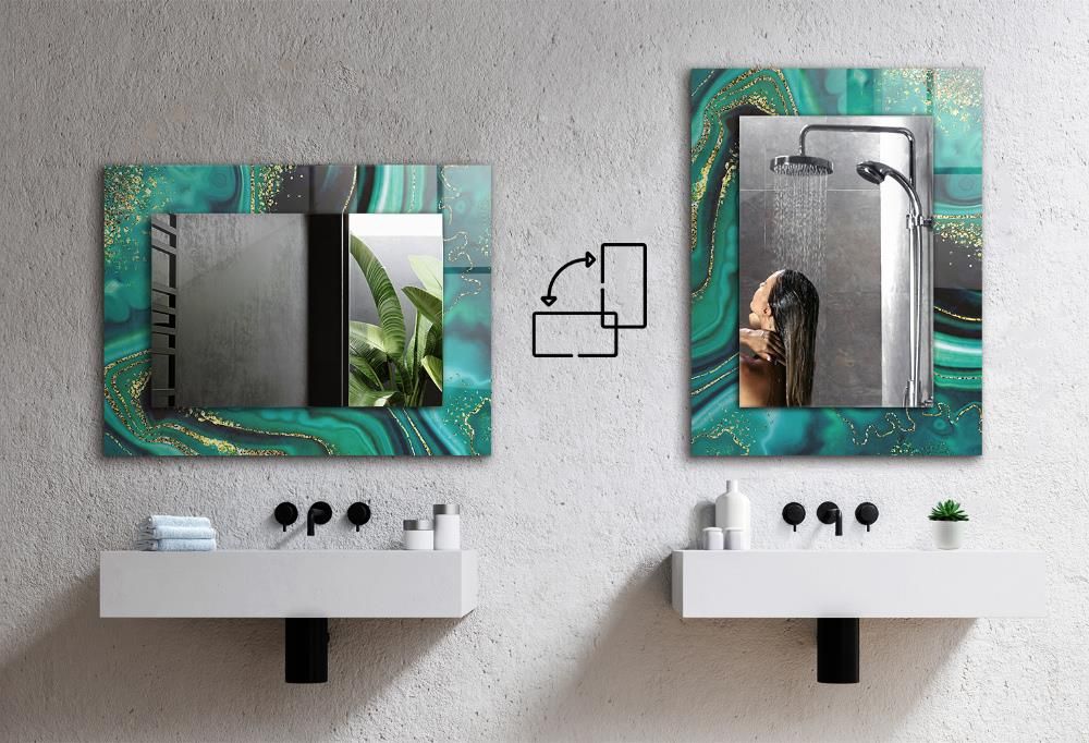 Tulup Lustro Ramka Z Nadrukiem Wielka Fala W Kanagawie 80X60 Cm ...