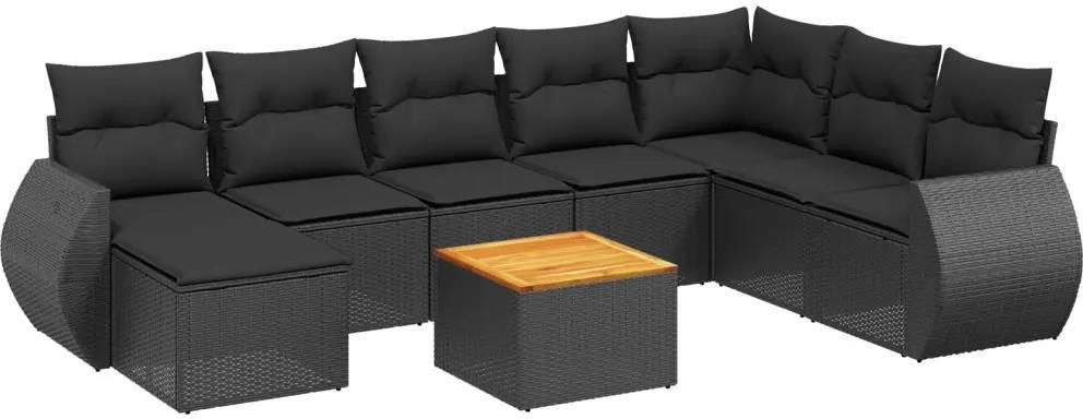 Zestaw mebli ogrodowych Zakito Europe Zestaw Wypoczynkowy Rattanowy 9 ...