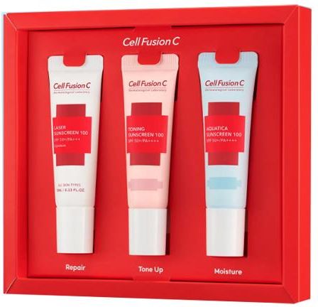 Cell Fusion C Sunscreen Trial Kit Zestaw Kremów Spf50+ - opinie i ceny ...