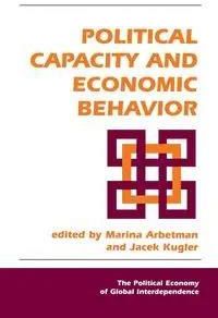 Political Capacity And Economic Behavior - Literatura obcojęzyczna ...