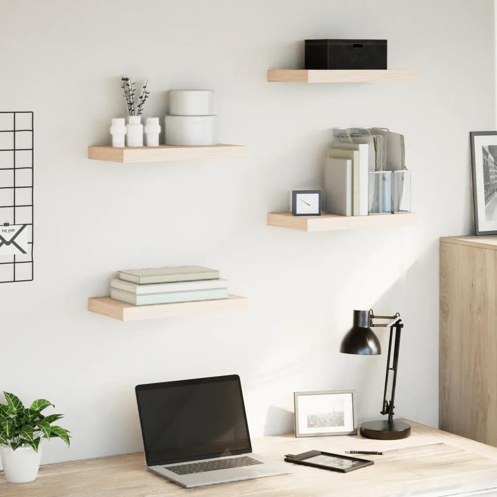 VidaXL Półki , 4 szt., 40x23,5x4 cm, materiał drewnopochodny (4010684 ...