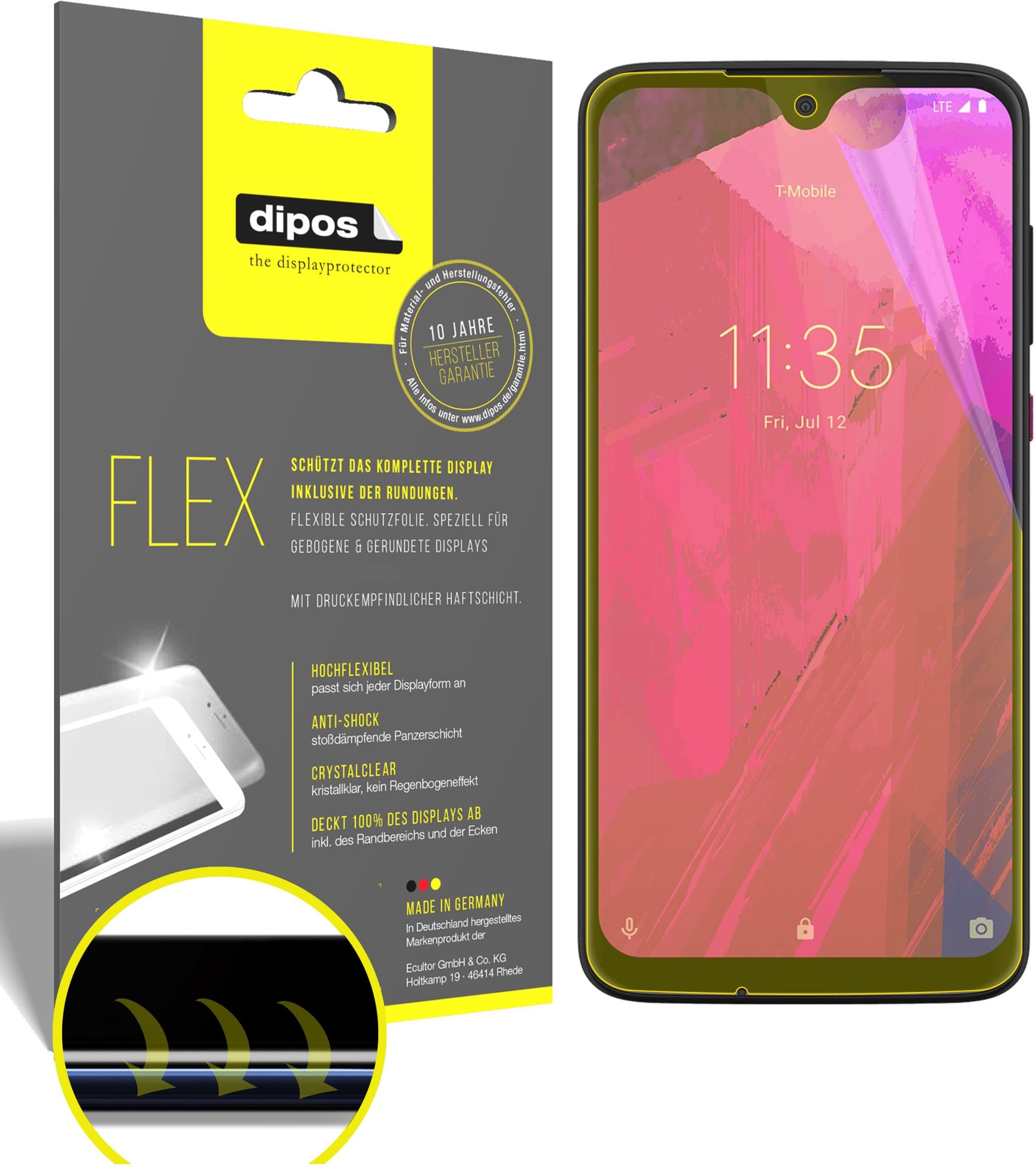 Dipos 2X Folia Ochronna Dla T Mobile Revvlry Plus W Tym Zakrzywiona 3D ...