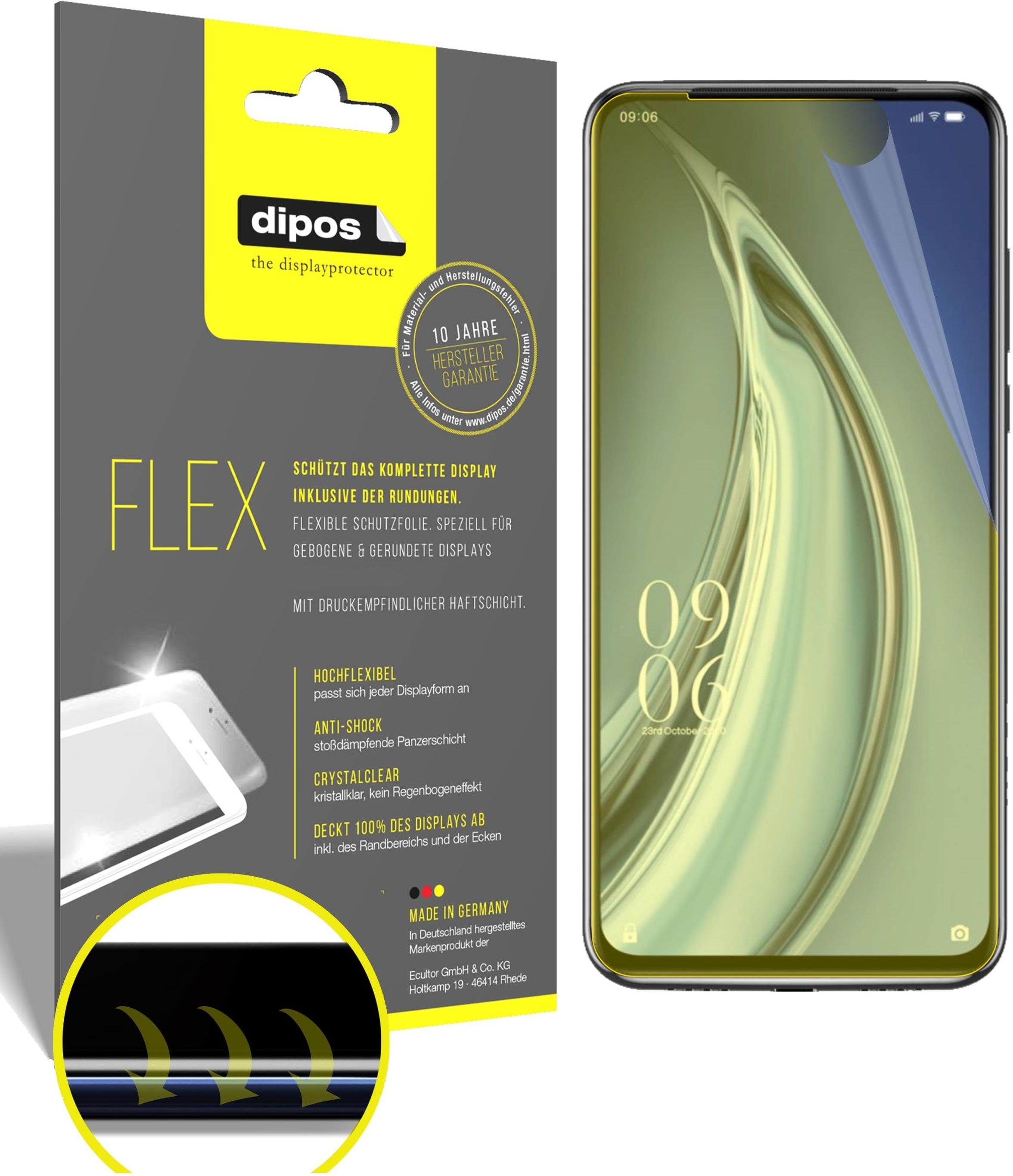 Dipos 2X Folia Ochronna Do Elephone Px Pro W Tym Zakrzywiona 3D Full ...