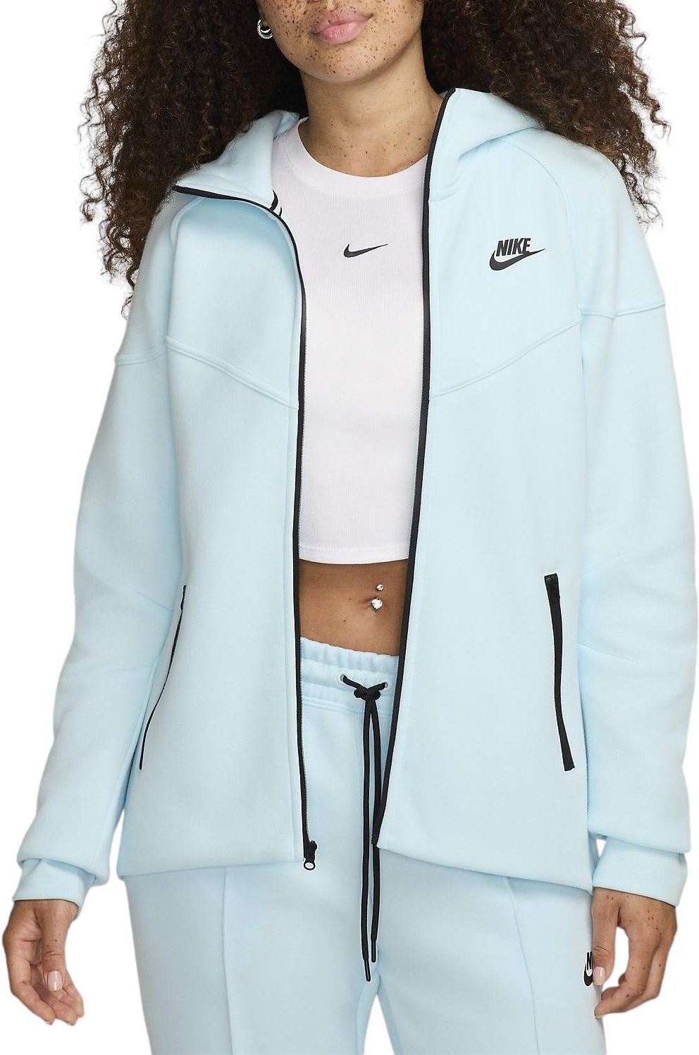 Bluza z kapturem Nike W NSW TCH FLC WR FZ HDY fb8338-474 Rozmiar M ...